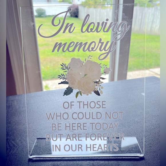 Art | Wedding Remembrance Sign Lilac Lettering | Poshmark